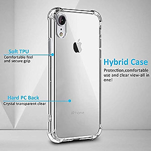 STORM BUY Phone Case Compatible for [ iPhone Xs Max ], Crystal Clear Hard Back Cover with 4 Corners Shockproof Protection Clear Case for iPhone Xs Max, 6.5 inches-CL