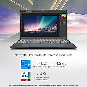 MSI Prestige 14 Evo Professional Laptop: 14" FHD Ultra-Thin Bezel Display, Intel Core i5-1135G7, Intel Iris Xe, 16GB RAM, 512GB NVMe SSD, Thunderbolt 4, Win10 Home, Intel Evo, Carbon Gray (A11M-221)