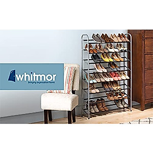 Whitmor 8 Tier Shoe Tower - 40 Pair - With Non-Slip Racks