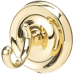 Smedbo SME, Polished Brass V255 Towel Hook Single