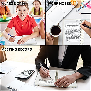 EOOUT Spiral Notebook 3 Pack Journals for Women, 6"x 8.5" Hardcover Spiral Journal, 160 Pages, Marble Design College Ruled Notebook Back Pocket, for Office School Supplies Gifts