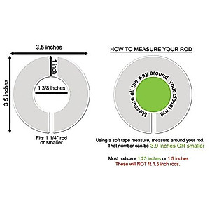 C152 Navy Baby Boy Nursery Closet Clothing Size Dividers Set of 6 Fits 1.25 Inch Rod