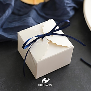 HUIHUANG Solid Color Satin Ribbon 1/8 inch x 100 Yards Roll Ribbon for Crafts (Navy)