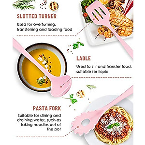 Kitchen Utensils Set-12 Pieces Silicone Cooking Utensils Set (Dishwasher Safe) 392°F Heat Resistant Spatula Set, Nonstick Cookware