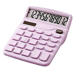 Phoenixb2c Student Calculator Calculation Sturdy Dual Power Handheld Calculator Purple