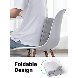 UGREEN Tablet Pillow Stand for Lap Soft Holder Bed with 3 Viewing Angles Adjustable Home Office Accessories Compatible for iPad Pro 13 12 11 10.5 Air Mini 5 4 3 2 Phone 16 15 14 E-Reader Grey