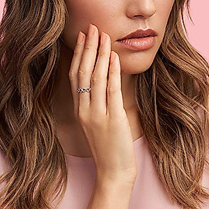 Pandora Simple Infinity Band Ring - Sterling Silver Ring for Women - Layering or Stackable Ring - Gift for Her - Sterling Silver - Size 7