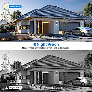 ALPHAPEACH Smart Video Doorbell Camera Wireless with Included Chime, AI Human Detection, Cloud Storage, Night Vision, 2-Way Audio, Battery Powered, 2.4G WiFi, Indoor Outdoor Surveillance