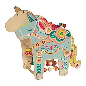Manhattan Toy Playful Pony Wooden Toddler Activity Center , 18 x 9 x 13 inches