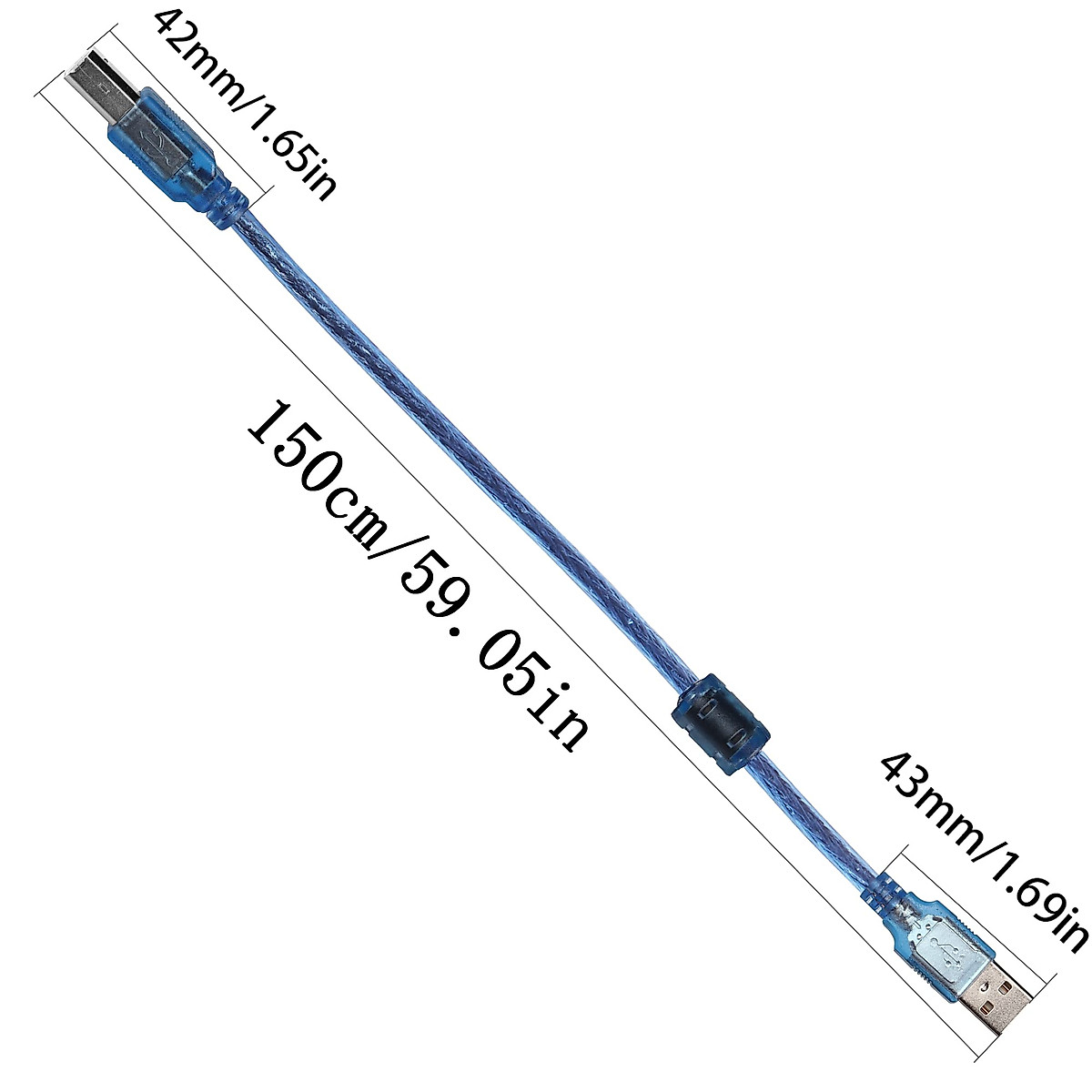 QIANRENON Printer Sharing Switch, 2-Port USB 2.0 Switch Adapter for USB Device Port Sharing Between 2 Computers (2 Switch),with 2 Pack USB 2.0 Male Cable
