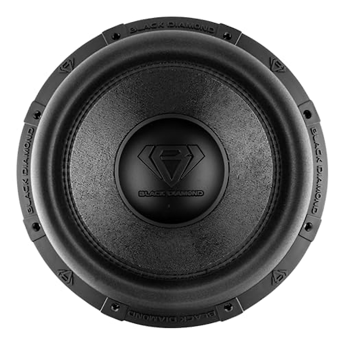 BLACK DIAMOND DIA-T12.4D 12" Car Audio Subwoofer with Aluminum Basket 2000 Watts Dual Voice Coil 4+4 DVC 4 Ohm (1 Speaker)