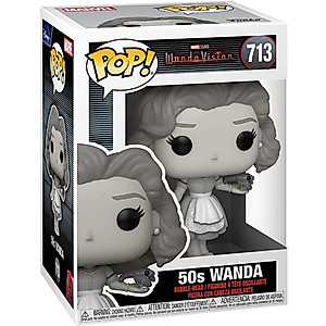 Wanda 50s B&W Pop #713 Pop TV: Wanda Vision Vinyl Figure (Bundled with EcoTek Protector to Protect Display Box)