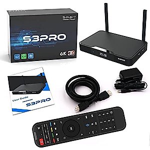 Paioisl New 2023 S3 PRO Android 9 32GB Smart TV Box 6k Ultra HD Built-in Voice Control System