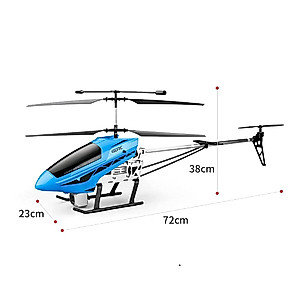 72cm Large Remote Control Helicopter with Camera Alloy Fall Resistant RC Airplane 2.4Ghz Electric Rc Aircraft for Beginners Kids Adults Toy Gifts RTF