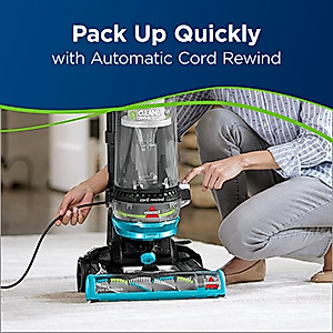 BISSELL 2254 CleanView Swivel Rewind Pet Upright Bagless Vacuum, Automatic Cord Rewind, Swivel Steering, Powerful Pet Hair Pickup, Specialized Pet Tools, Large Capacity Dirt Tank