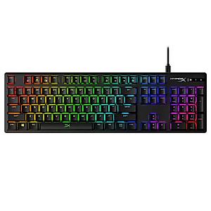 HyperX Alloy Origins Mechanical Gaming Keyboard (Black) Pulsefire Surge RGB Wired Optical Gaming Mouse (Black)