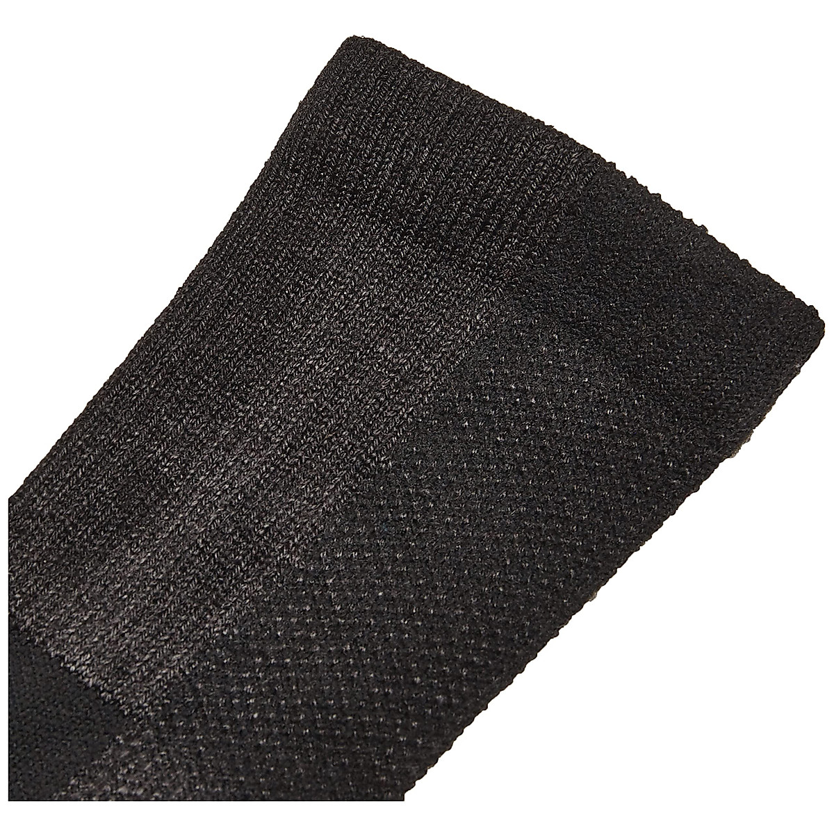 Thorlos Unisex Adult's 12 Hour Shift Thick Padded Crew Work Socks, Black/Grey Large