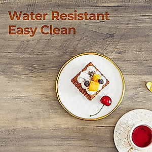 GreenForest Coffee Table for Living Room with Round Corners Farmhouse Style Center Table with Storage Shelf 40 Inch Space Saving Easy Assembly Gray Wash