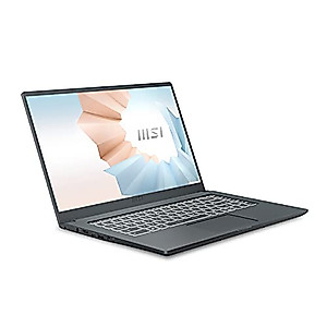 MSI Modern 15A Thin and Light Daily Laptop: 15.6" FHD 1080p, Intel Core i7-1195G7, Intel Iris Xe, 8GB, 512GB SSD, Win10, Carbon Gray (A11MU-653)