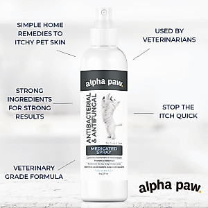 Smiling Paws Pets Advanced Chlorhexidine & Ketoconazole Spray for Cats & Dogs Spray 8oz