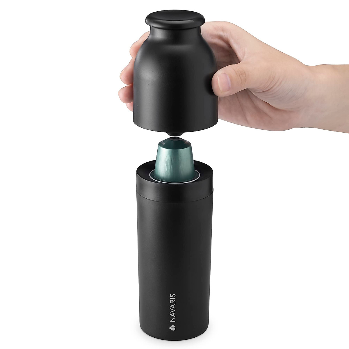 Navaris Coffee Pod Recycling Tool (1 Piece) - Recycler for Espresso Pods - Aluminum Capsule Recycling at Home