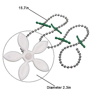 MauSong Hair Wig Drain Catcher Shower, Bathtub, Kitchen Sink, Flower Shape Stainless Steel Filter Chain Hook Strainer Disposable Anti-Blocking, Remover Snare Anchor Cover Protectors