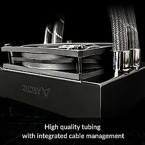 Arctic Liquid Freezer II 420 - Multi Compatible CPU AIO Water Cooler, Compatible with Intel & AMD, Efficient PWM Controlled Pump, Fan Speed: 200-1700 RPM (Controlled via PWM) - Black