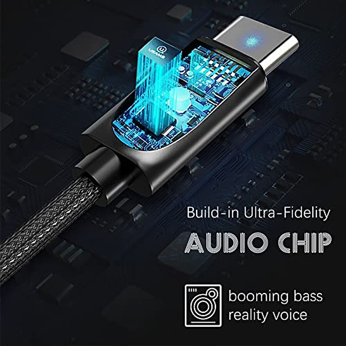 USB C to 3.5mm Male Headphone Jack Adapter, USB Type C to Aux Audio Dongle Cable for Car Audio Equipment Compatible with Galaxy S22 S21 S20 S10 S9 Plus/Ultra, Note 10, iPad Pro, MacBook, Pixel (1m)