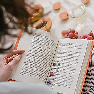 Bookmarks for Women Flower Bookmark Cute Floral Bookmarks Transparent Acrylic Bookmarks with Tassels for Women Teacher Kids Book Lovers (6 PCS)