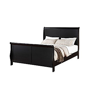 poundex Queen Bed, Black