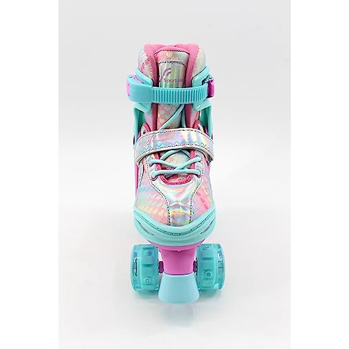 Sportneer Kids Roller Skates, Roller Skates with Protective Gear Set, Adjustable Roller Skates with 8 Light up Wheels, for Girls Kids Youth Beginner Indoor & Outdoor Use (1pair)