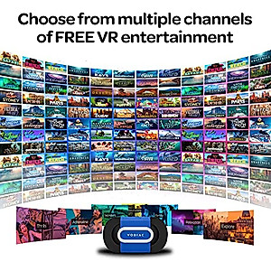 Vodiac VR - Virtual Reality Goggles, Carry Case, Free VR Videos & More via The Vodiac in-App Streaming Service. Powered by Your Smartphone iPhone Android Compatible
