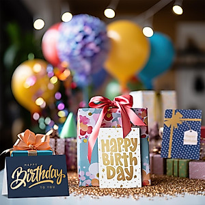 Birthday Cards Bulk Set, Cofullsky Funny Birthday Cards for Women Men Kids Gold Foil Happy Birthday Greeting Cards with Envelopes Blank Inside Assorted Birthday Card for Mom Wife Husband Boyfriend 20