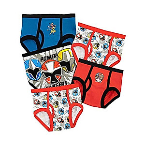 Power Rangers Boys' Underwear Size 5 Multicolored