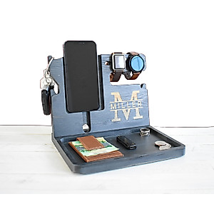 Father’s Day Gift from Daughter, Groomsmen Gift, Charging Station, Docking Station, Desk Organizer, Personalized Gift for Men, Unique Gift