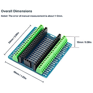 for PI PICO Mini Brekaout Board Soldered with Screw Terminal 2.54mm for Raspberry Pi Pico (1pcs)