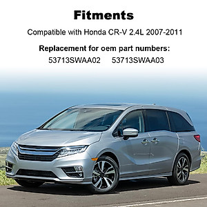 WMPHE Power Steering Pressure Hose Assembly Compatible with Honda CRV CR-V 2.4L 2007 2008 2009 2010 2011, Replacement for 53713SWAA03, 53713SWAA02, 3401230