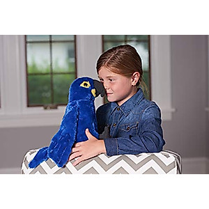 Wild Republic Hyacinth Macaw Plush, Stuffed Animal, Plush Toy, Gifts for Kids, Cuddlekins 12 Inches, Blue
