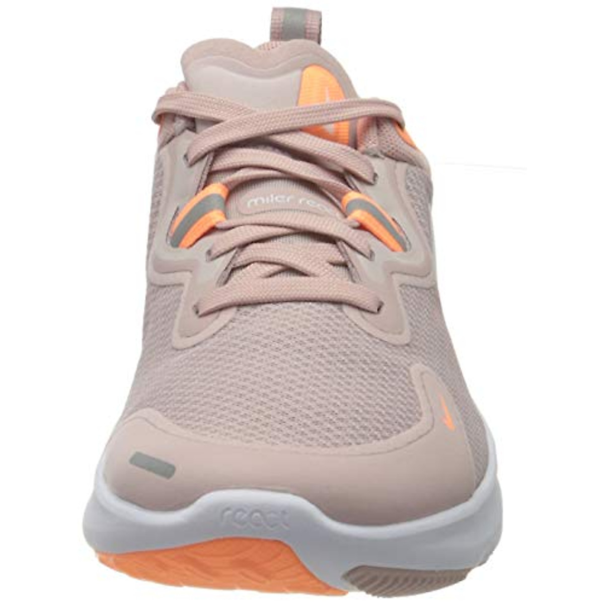NIKE Women's Running Shoe, Champagne White Orange Pulse Barely Rose, 7.5