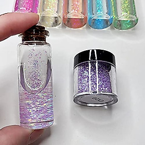 Resin Glitter Powder Sequins Flakes Holographic Fine Glitter Nail Glitter Sequins for Resin Crafts