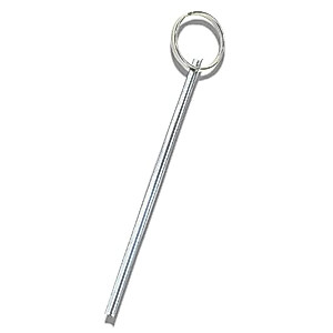 2 Piece Set Large and Small Lunar Keys Silver