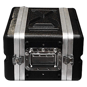 Seismic Audio - SALWR4S - Lightweight 4 Space Compact ABS Rack Case - 4U PA DJ Amp Effects Shallow Rack Case