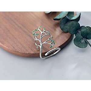 Helen de Lete Innovative The Tree Of Life Sterling Silver Open Ring