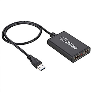 Ciglow USB 3.0 Game Capture Card, 1080P High Speed HD Video Capture Card Live Streaming Recorder Device, Compatible with PS3 / PS4/Xbox.