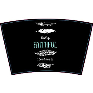 God is Faithful Stainless Steel 16 oz Travel Mug with Lid