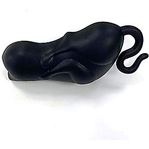 Unido Box Food Safe Silicone Black Kitty Cat Butt Wine Bottle Stopper