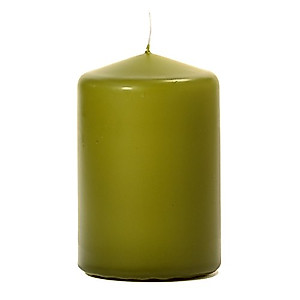 MONTGOMERY INDUSTRIES Sage Pillar Candles 3" x 4" (2 Pack)