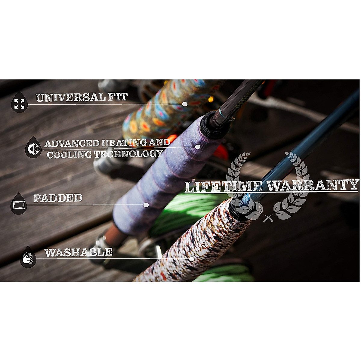 It Set You Free Outdoors Fly Rod Wrap - Brown Trout - Fits Most