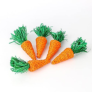 5 Pack Hay Treat Pet Chew Toys for Chinchilla Guinea Pig Rabbit Hamster Gerbil Degu Bunny Natural Grass Cage Accessories Grass chew Toys for Rabbit