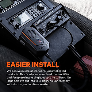 SoundAlert 100W Emergency Police Siren Amplifier [2 x 20A Switch Control] [Hands-Free Air Horn] [PTT Mic] [Radio Rebroadcast] Warning PA System for Emergency Vehicles Trucks Cars Warning Lights